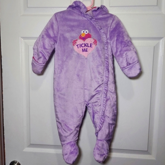 Sesame Street | One Pieces | Sesame Street Elmo Fleece Purple Bunting ...